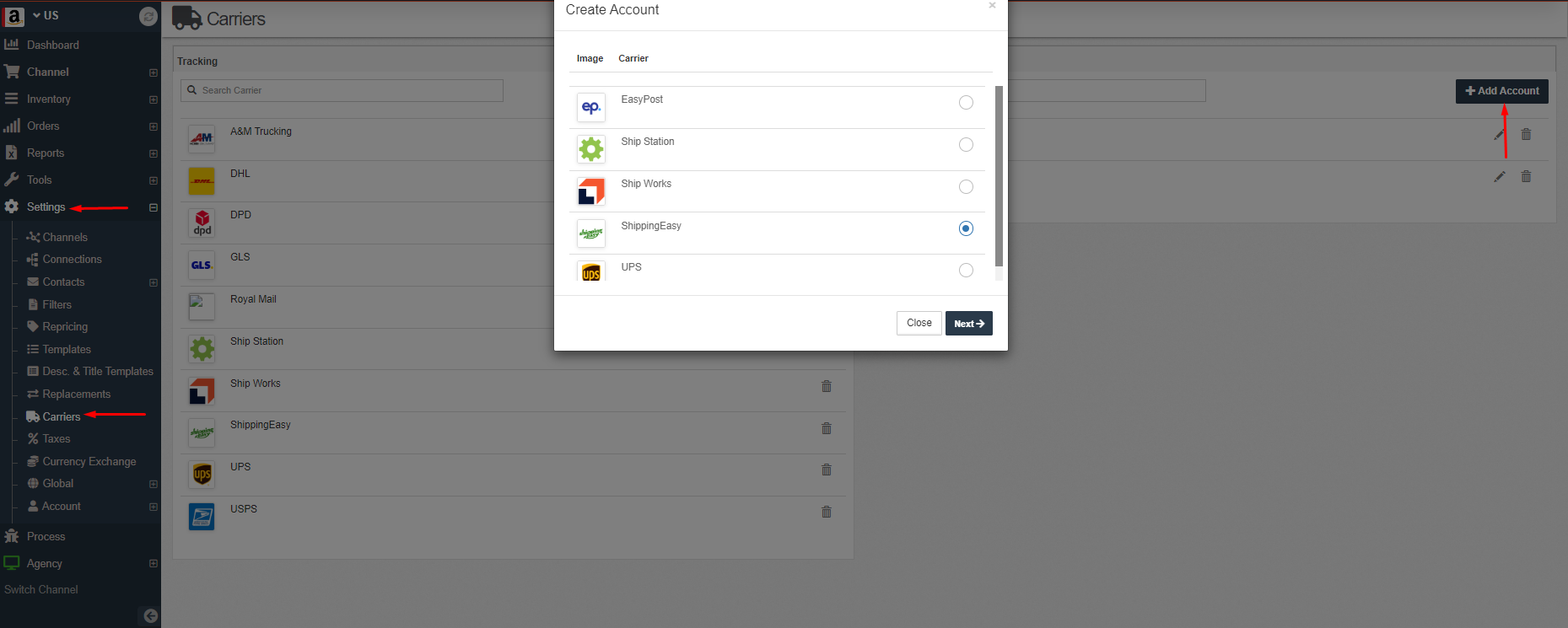 Connect a ShippingEasy® Account – StoreAutomator
