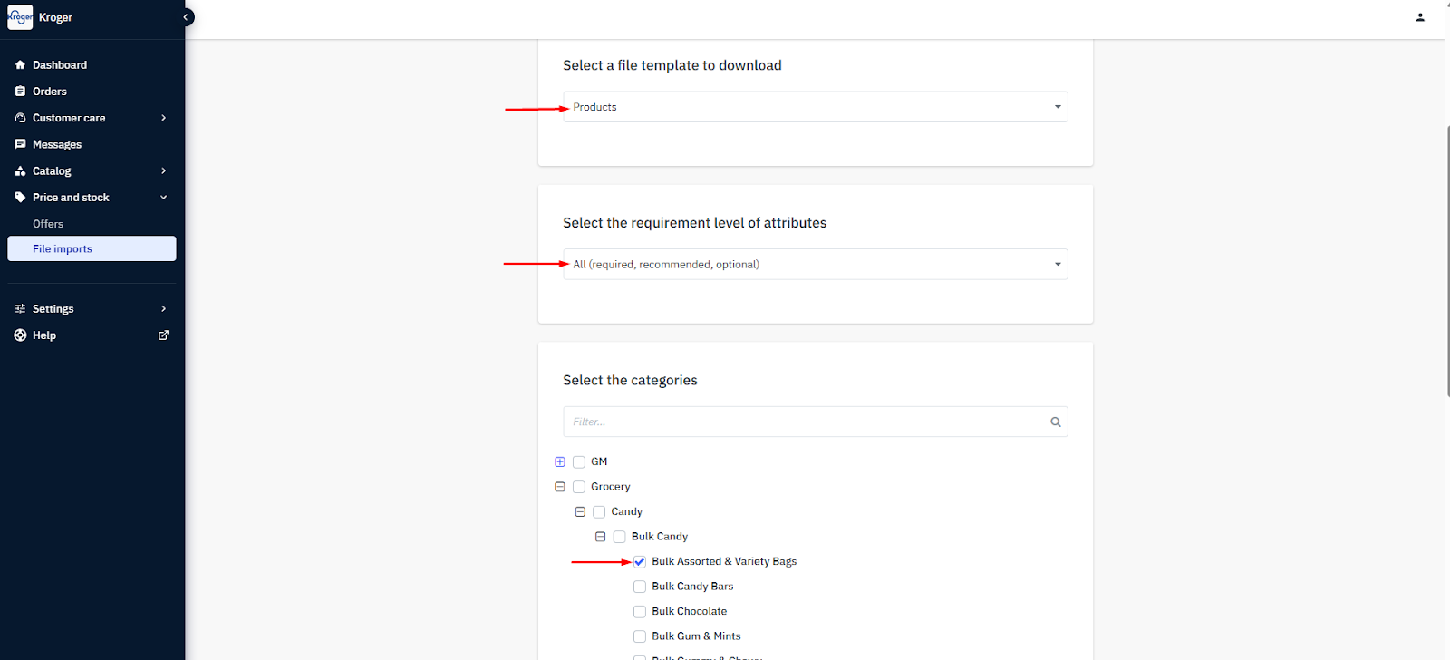 How To Download And Create Kroger Product Data Templates On Storeautomator Storeautomator
