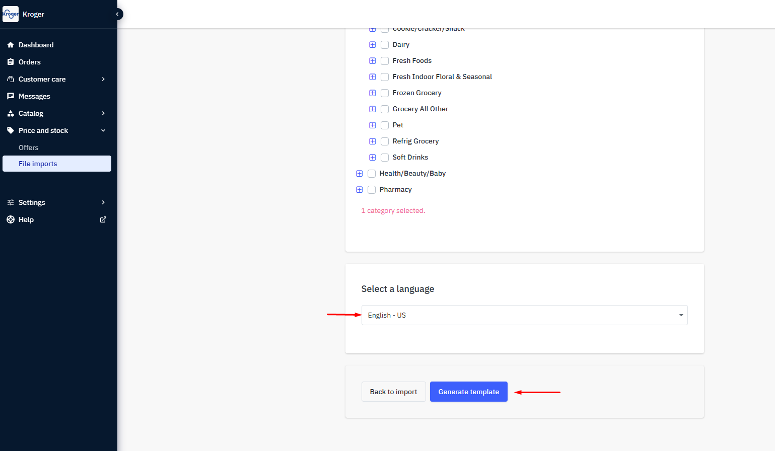 How To Download And Create Kroger Product Data Templates On Storeautomator Storeautomator